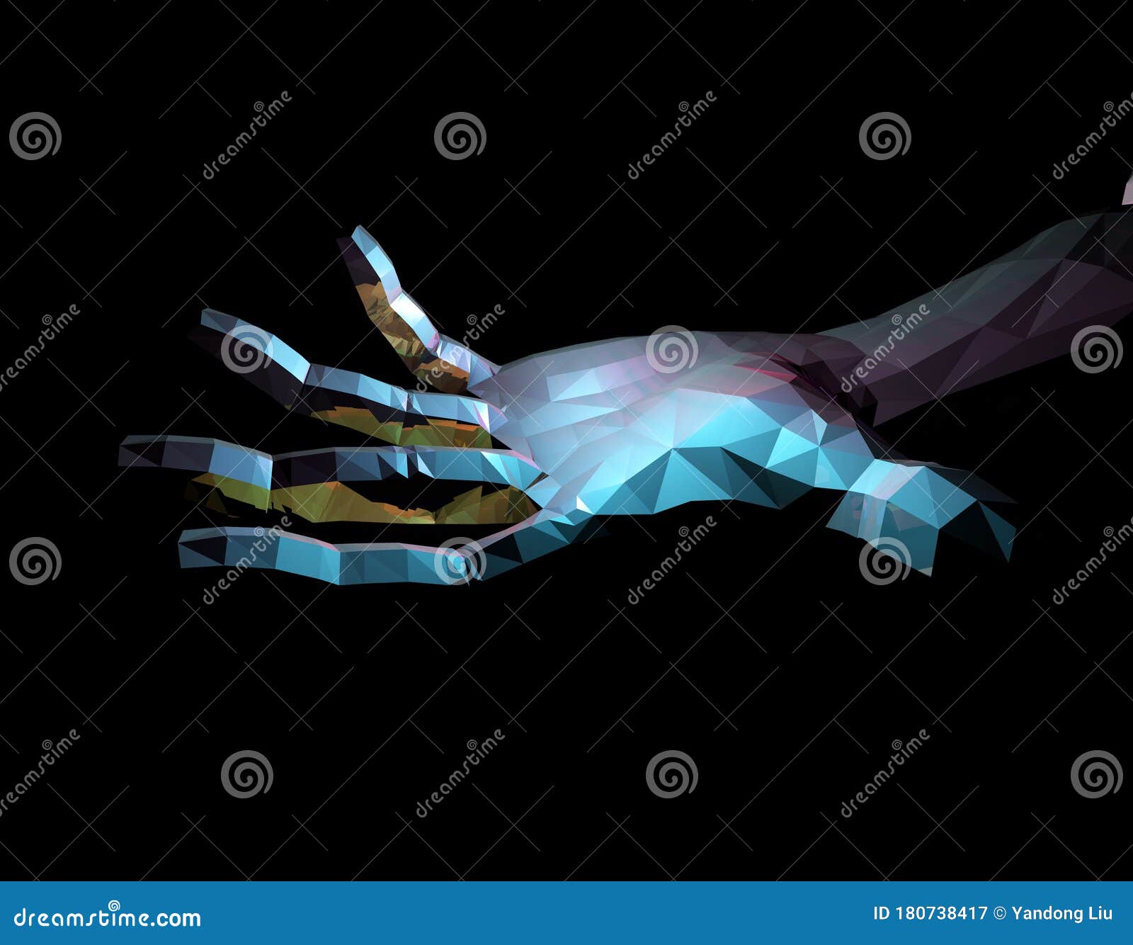 Technology Type Human Hand, Future Technology Stock Illustration ...
