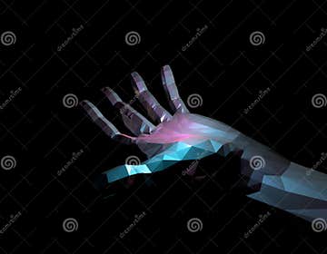 Technology Type Human Hand, Future Technology Stock Illustration ...