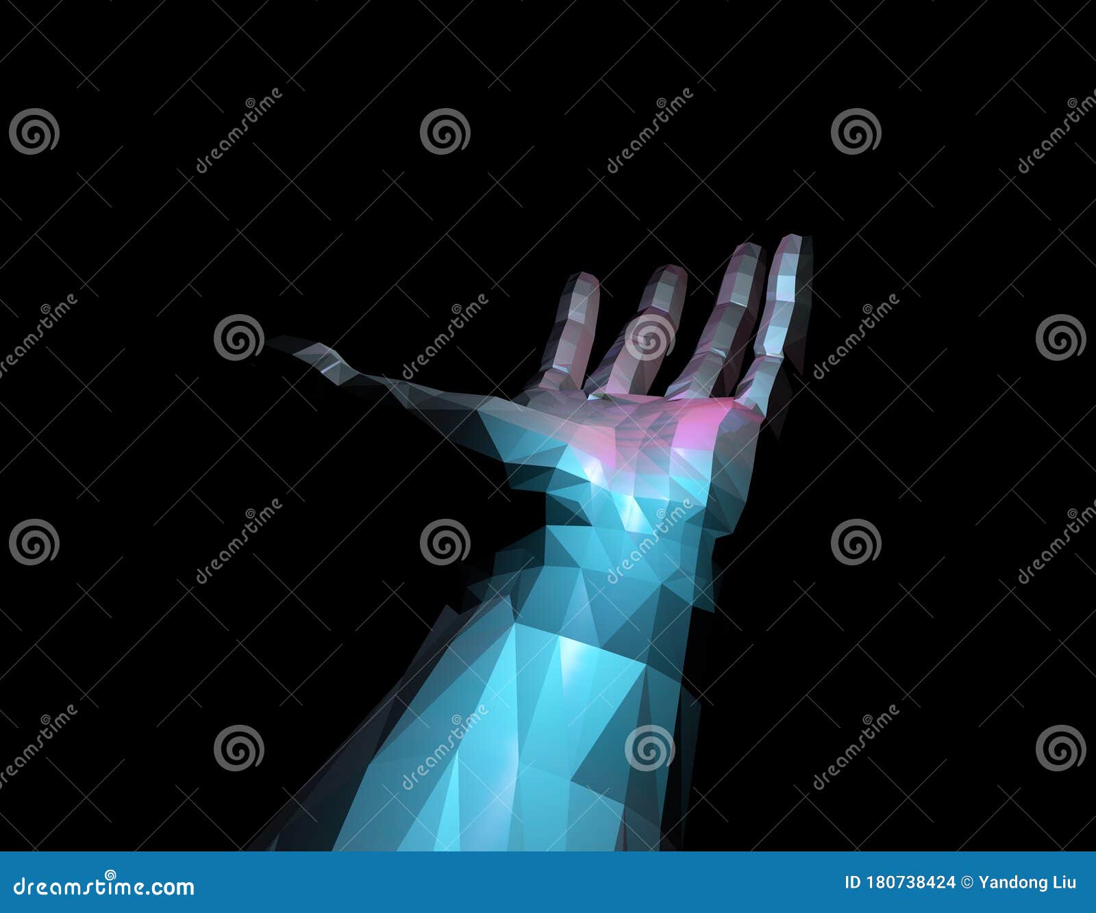 Technology Type Human Hand, Future Technology Stock Illustration ...