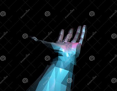 Technology Type Human Hand, Future Technology Stock Illustration ...