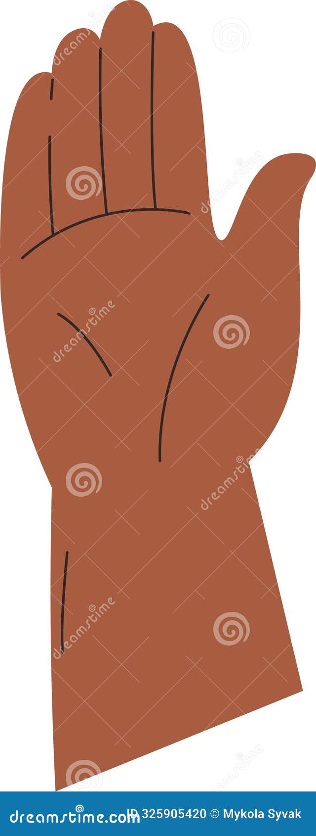 Human Hand Arm stock vector. Illustration of vector - 325905420