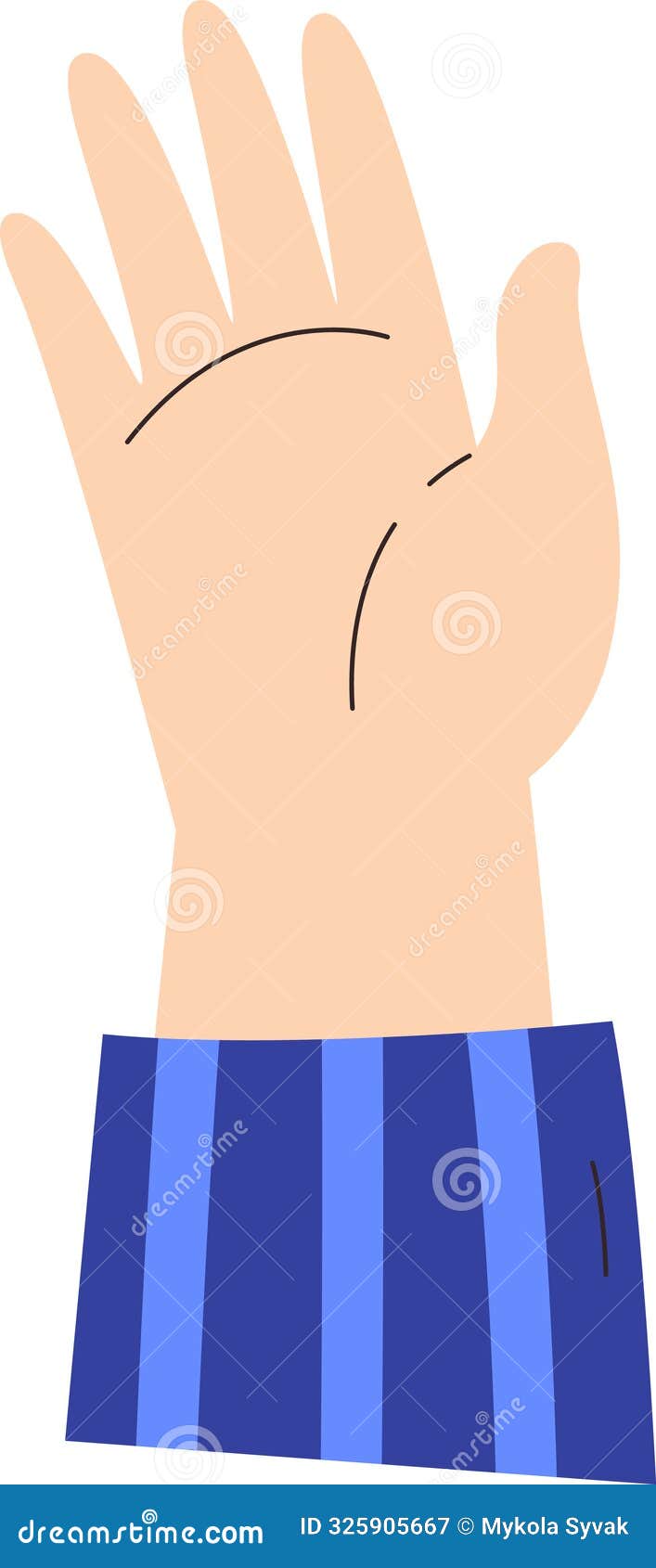 Human Hand Arm stock vector. Illustration of science - 325905667