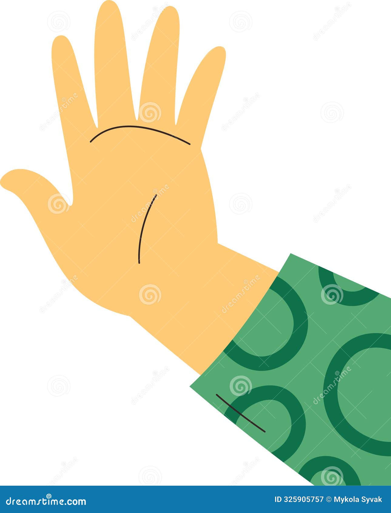 Human Hand Arm stock illustration. Illustration of white - 325905757