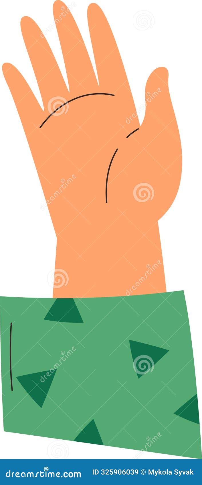 Human Hand Arm stock vector. Illustration of human, design - 325906039