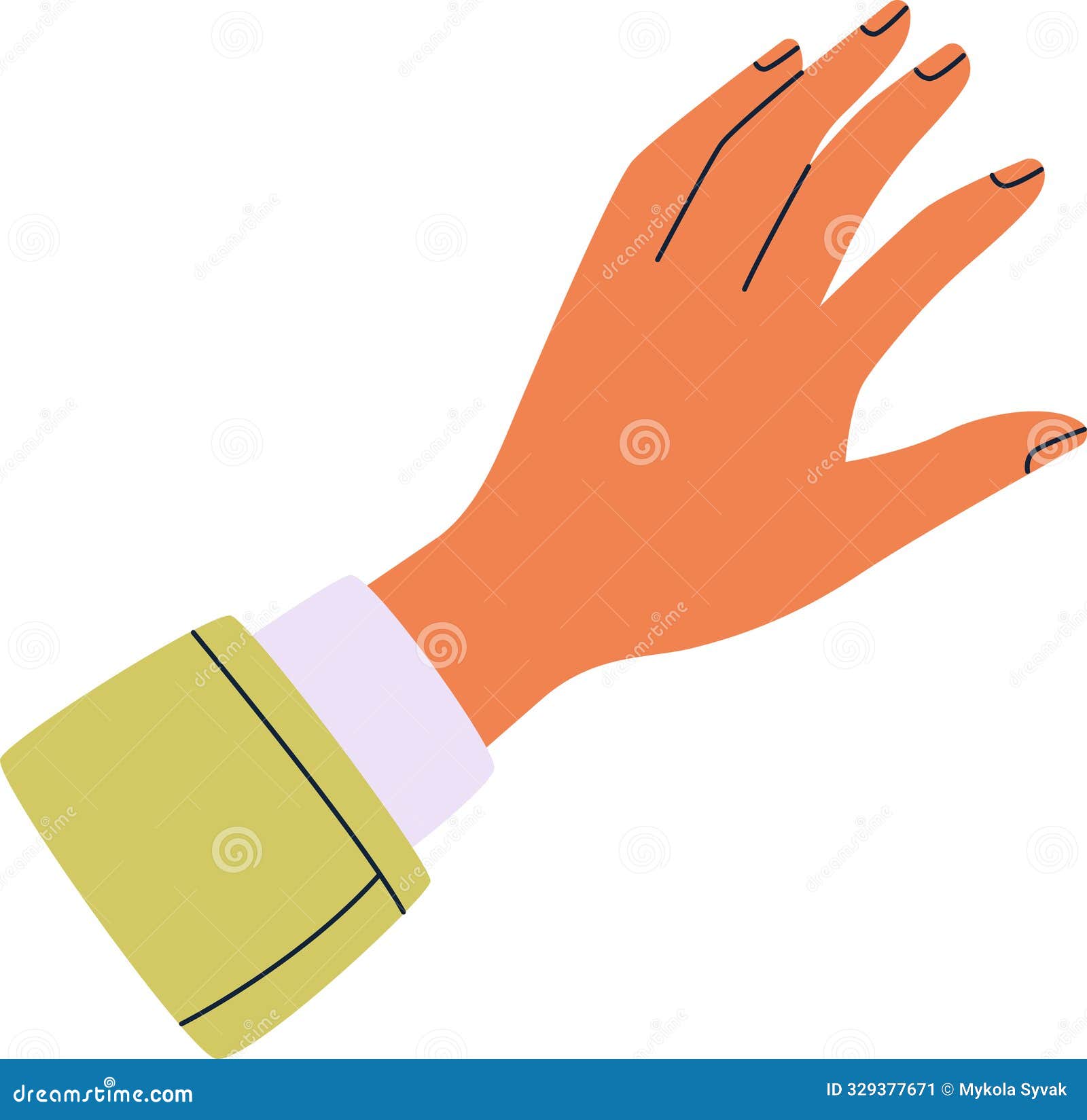 Human Hand Arm stock illustration. Illustration of sign - 329377671