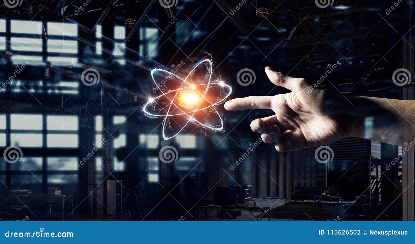 Humankind and science stock photo. Image of energy, atom - 115626502