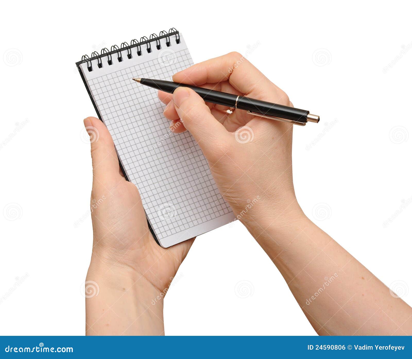 Human hand blank notepad stock photo. Image of office - 24590806