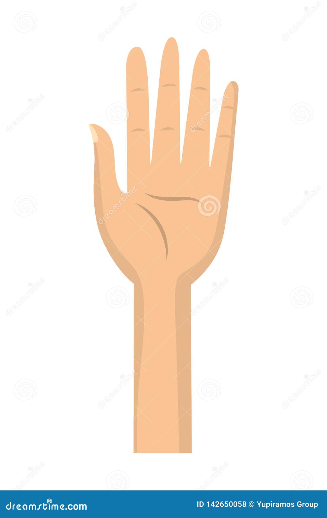 Human hand cartoon stock vector. Illustration of communication - 142650058