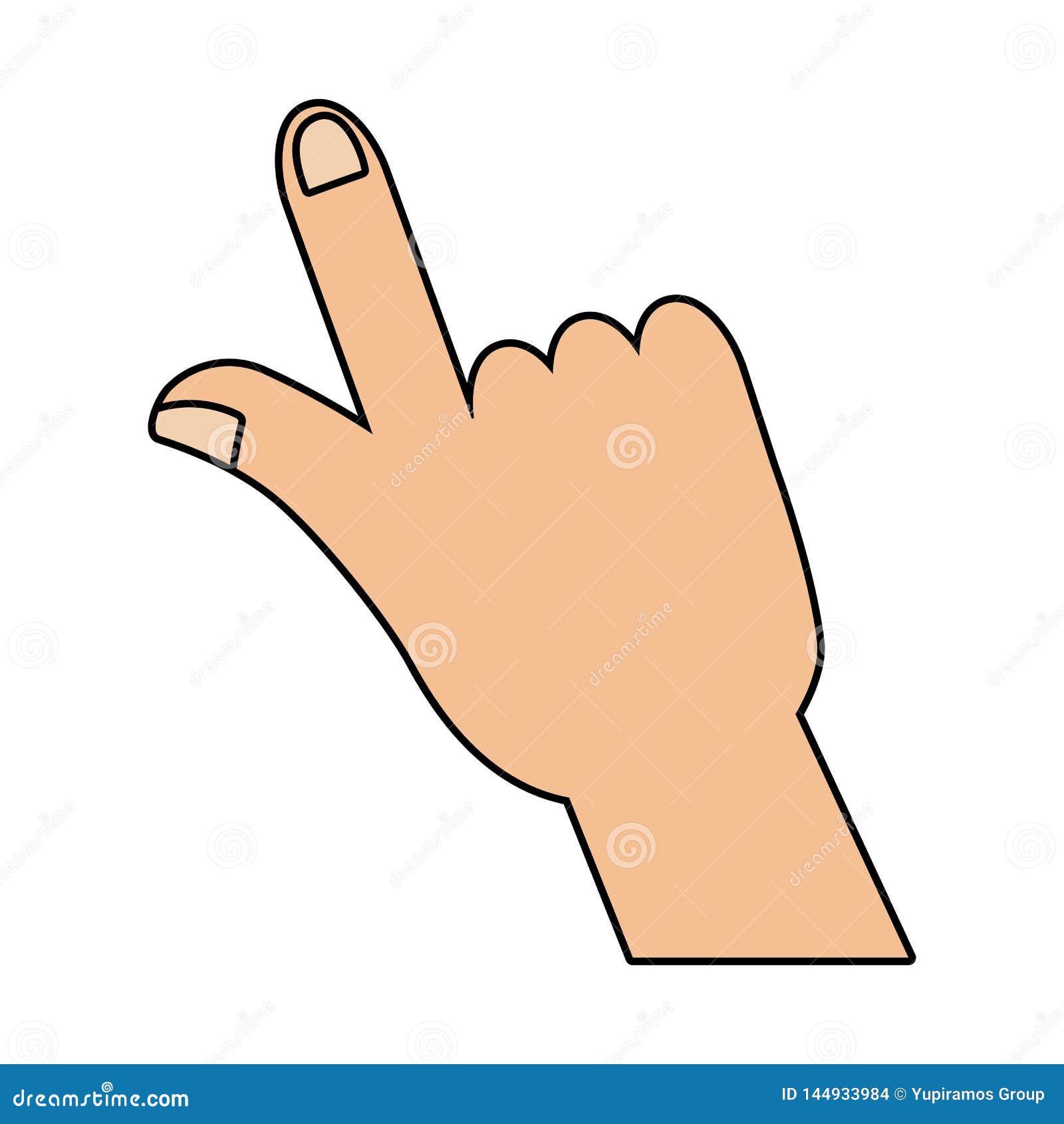 Human hand cartoon stock vector. Illustration of human - 144933984