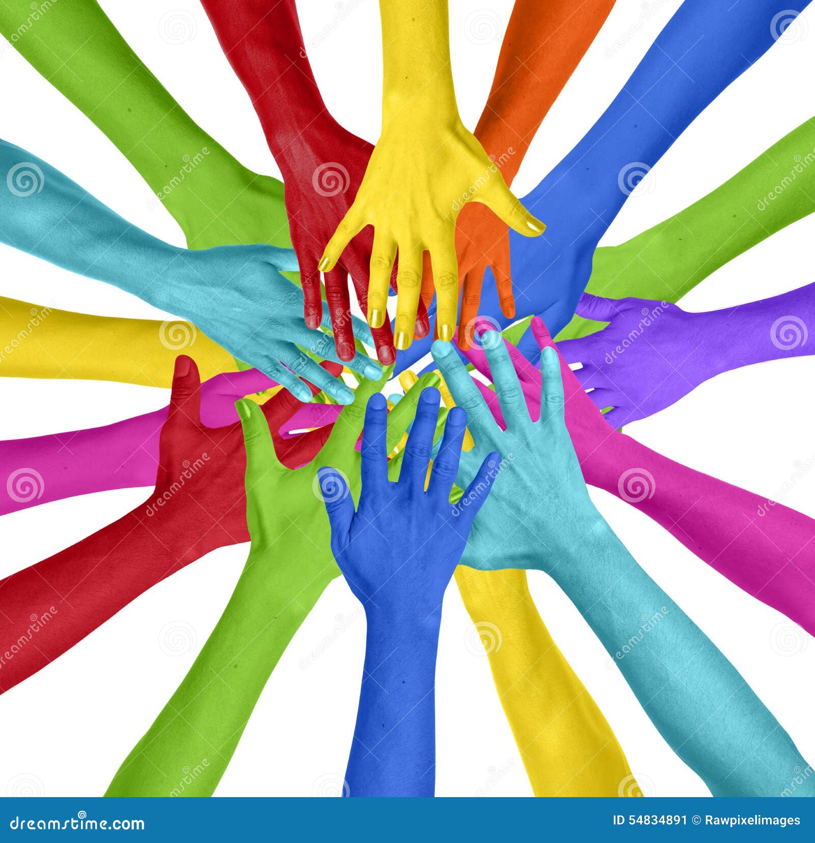 Human Hand Circle Togetherness Connection Teamwork Community Con Stock ...