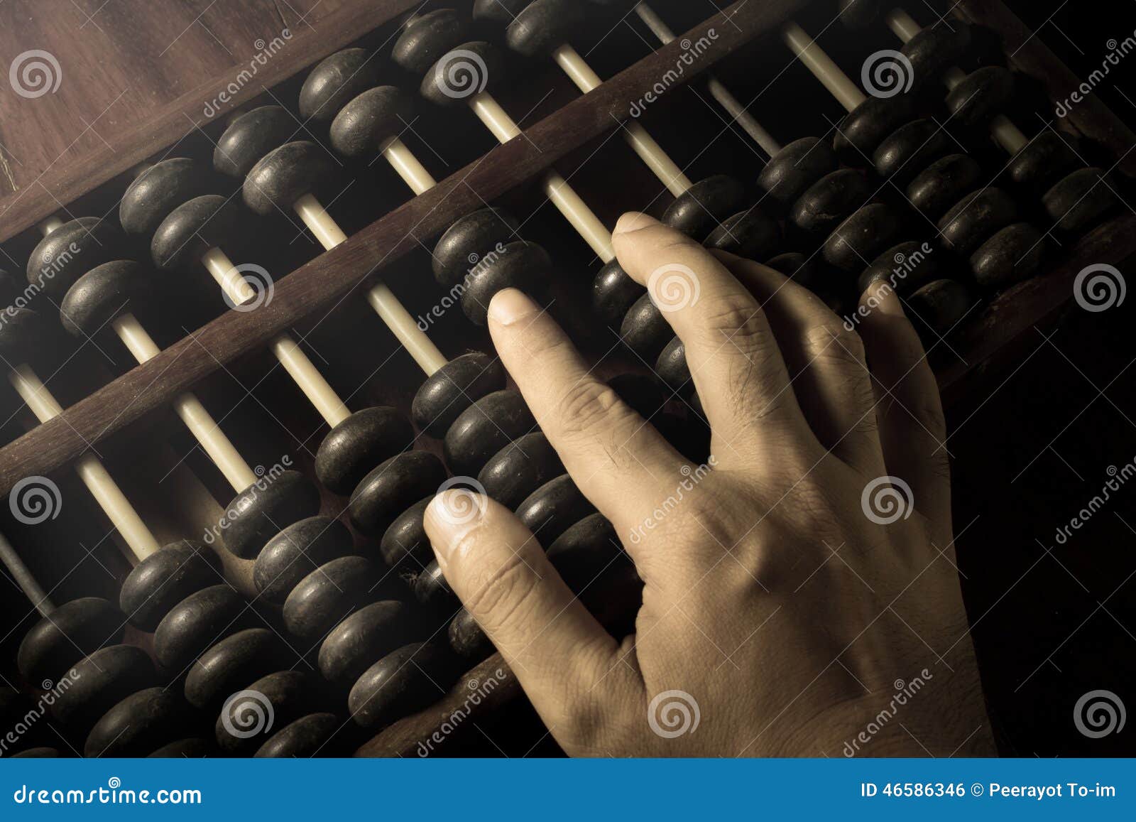 Human Hand Counting with Abacus. Stock Photo - Image of calculate ...