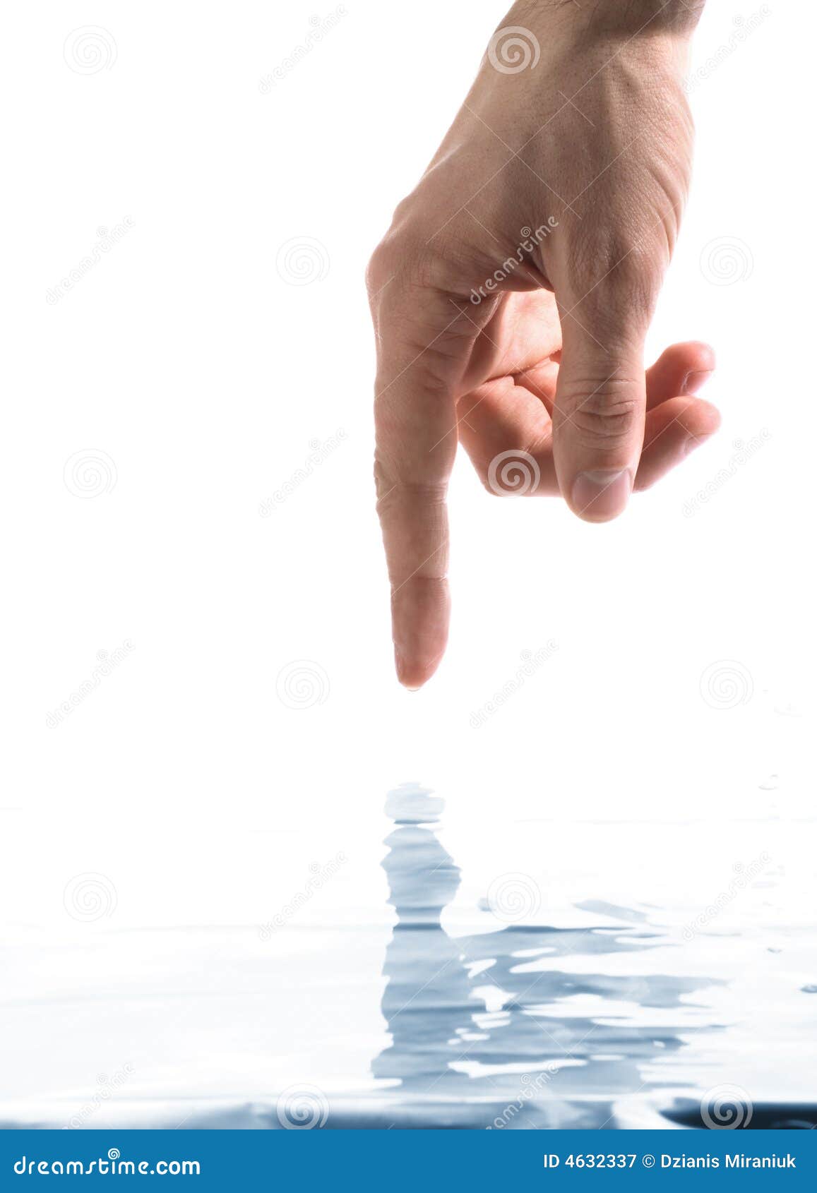 Human Hand Creating a Wave of Water Stock Image - Image of environment ...