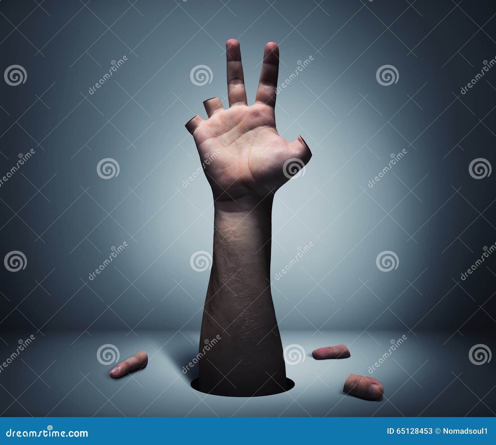 Human Hand with Cut Fingers Stock Image - Image of pain, person: 65128453