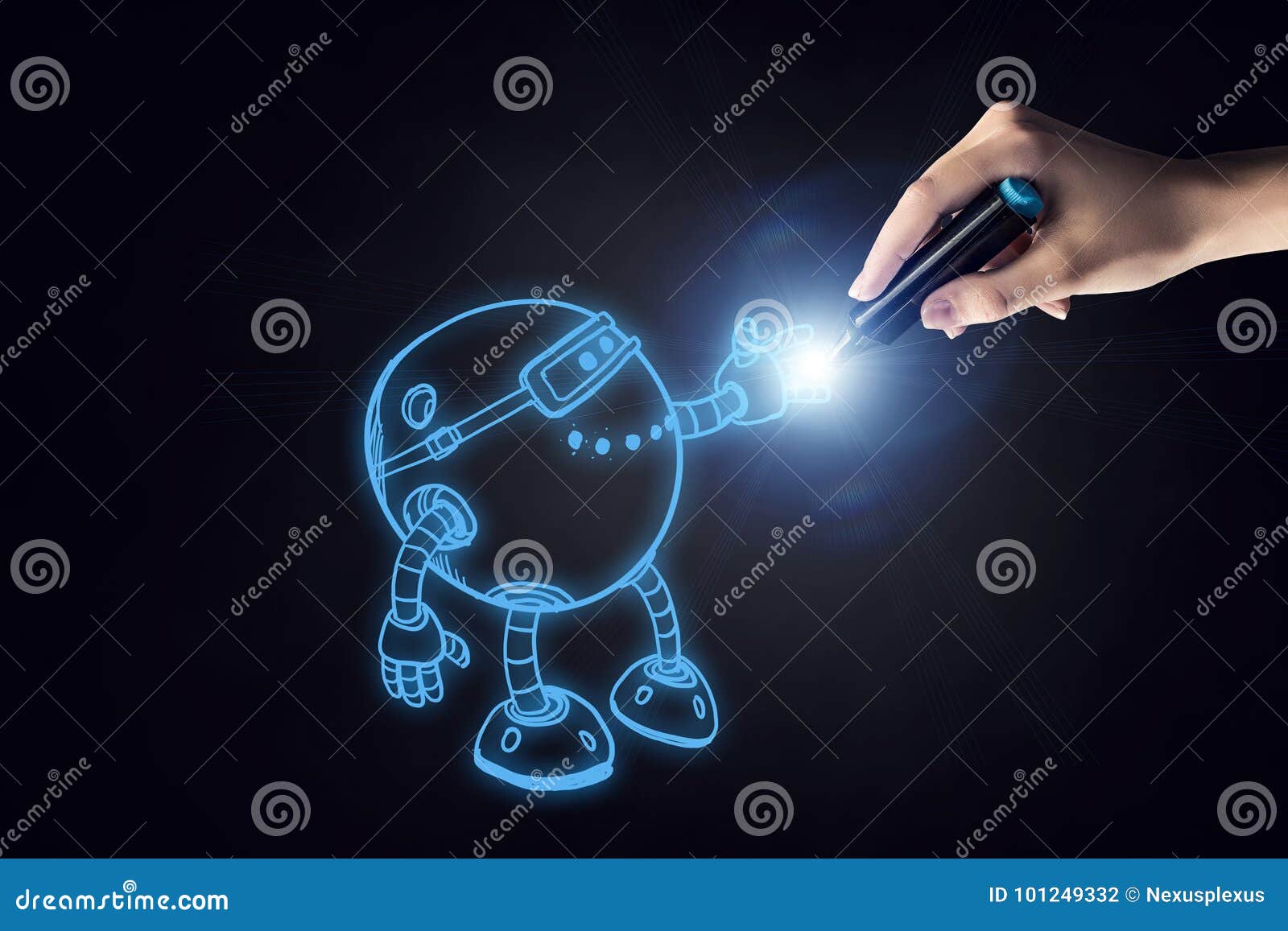 207 Funny Robot Hand Drawing Photos - Free & Royalty-Free Stock Photos ...