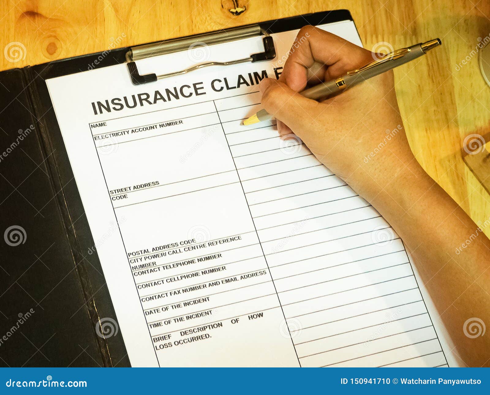 The Human Hand is Filling the Information Stock Photo - Image of life ...