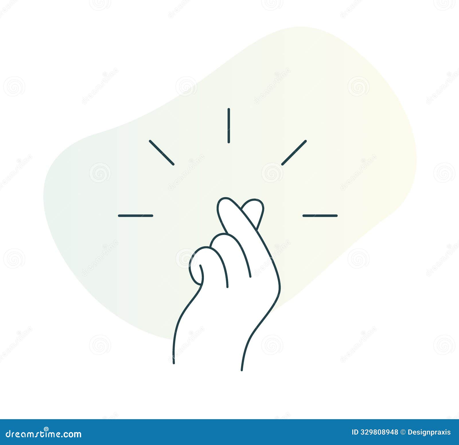 Finger Snapping Outlin, Hand Gesture. Easy Concept Expression ...