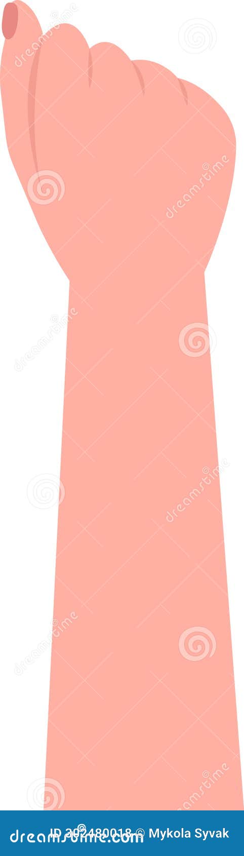 Human Hand Fist stock vector. Illustration of icon, fist - 302480018