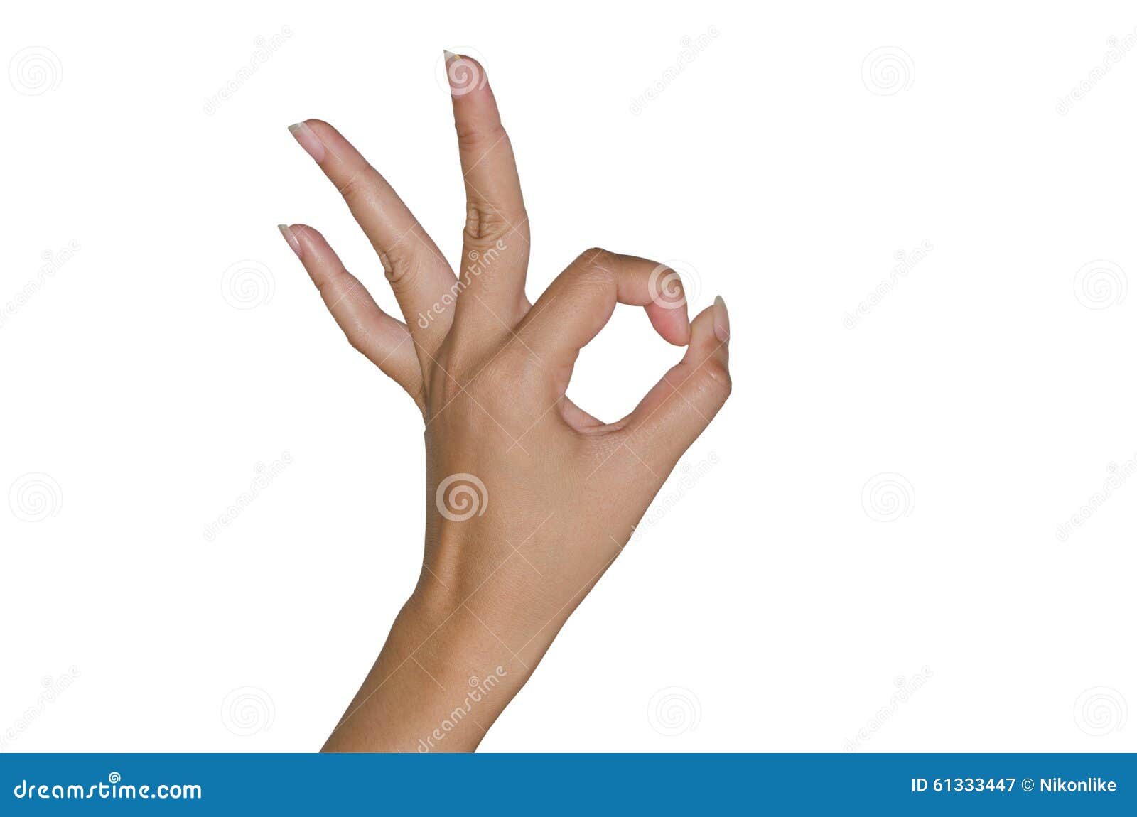 Human Hand Gesture.everything is Allright. Stock Image - Image of ...