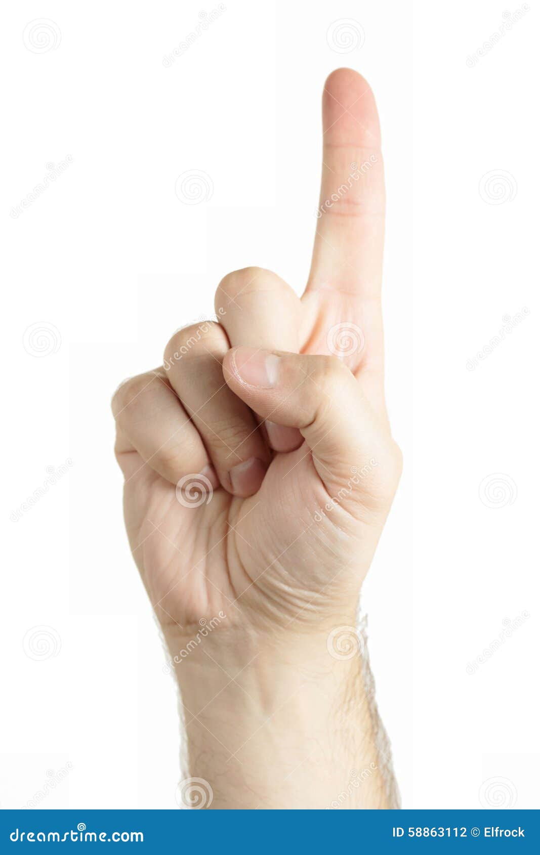 Human hand gesture stock photo. Image of palm, sign, indexing - 58863112