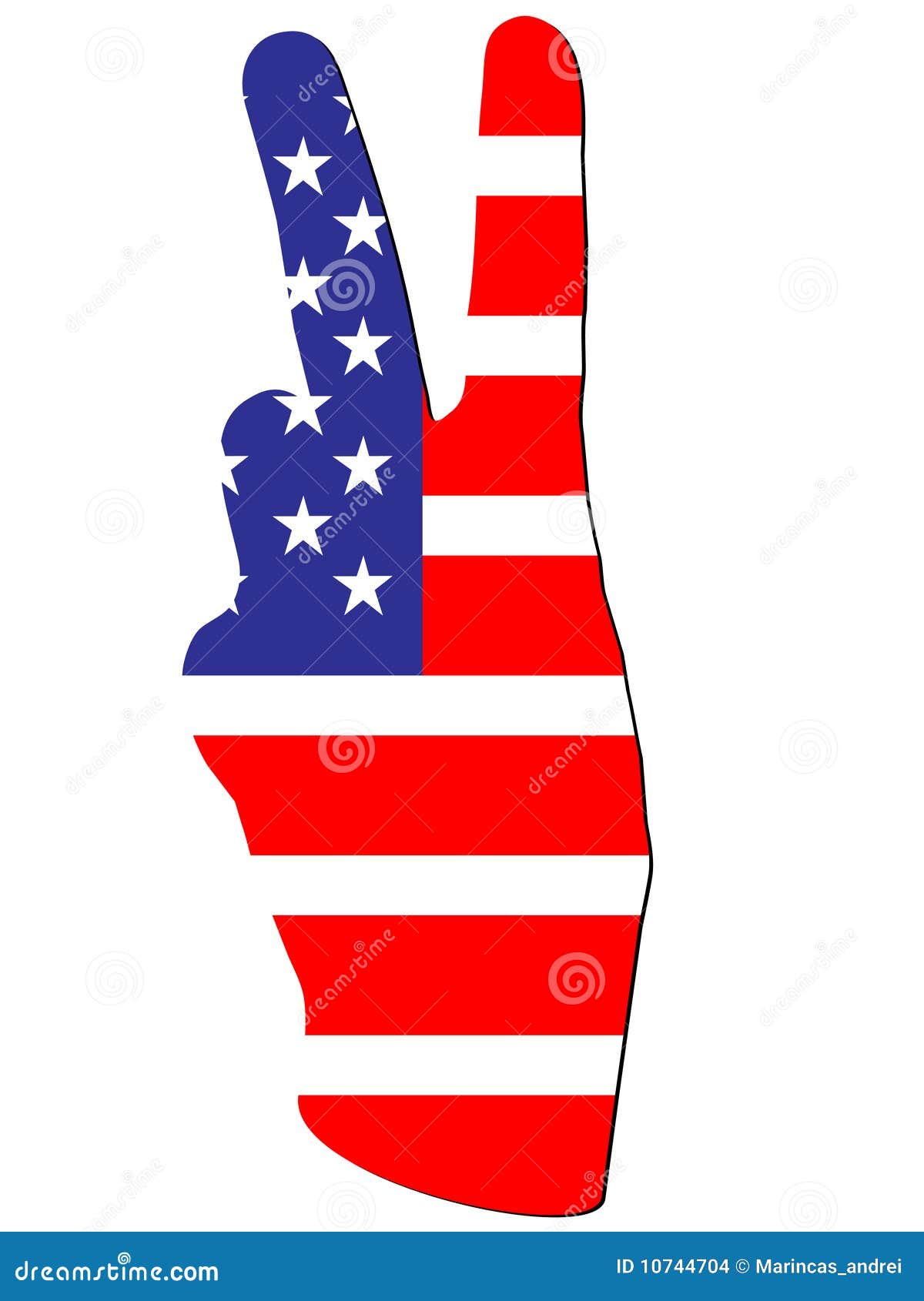 Human hand giving victory stock vector. Illustration of agreement ...