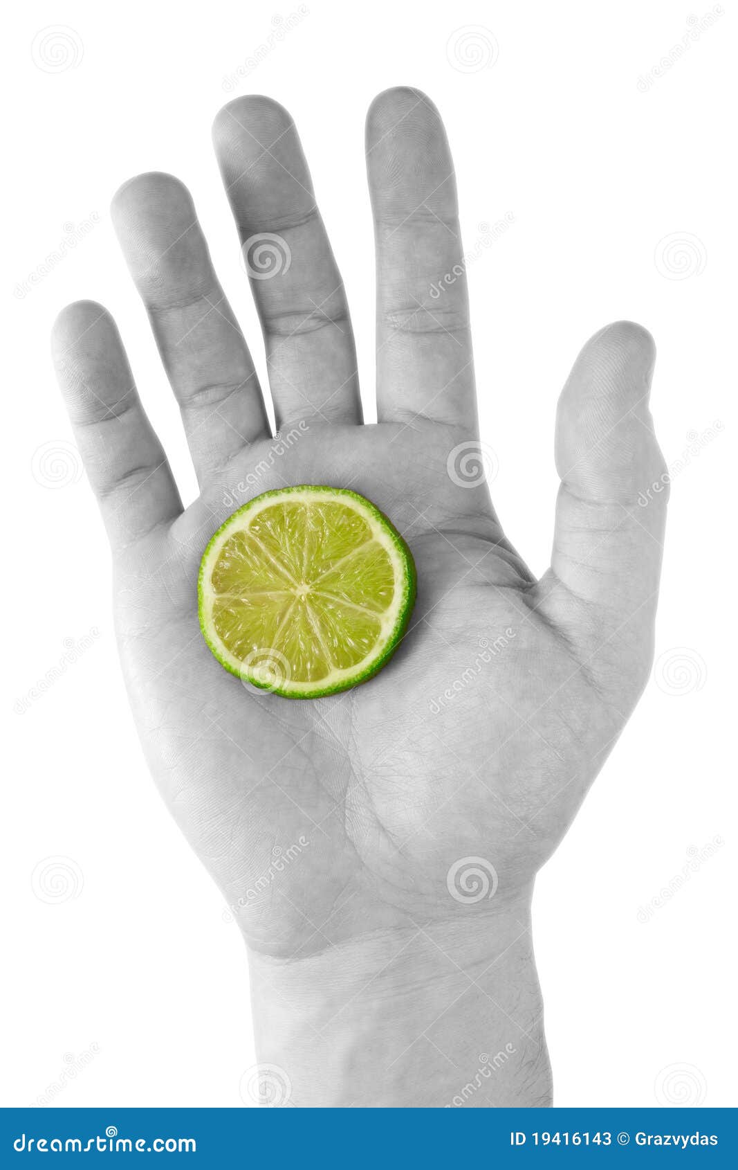 Human Hand with a Green Lemon. Stock Image - Image of healthy, eating ...