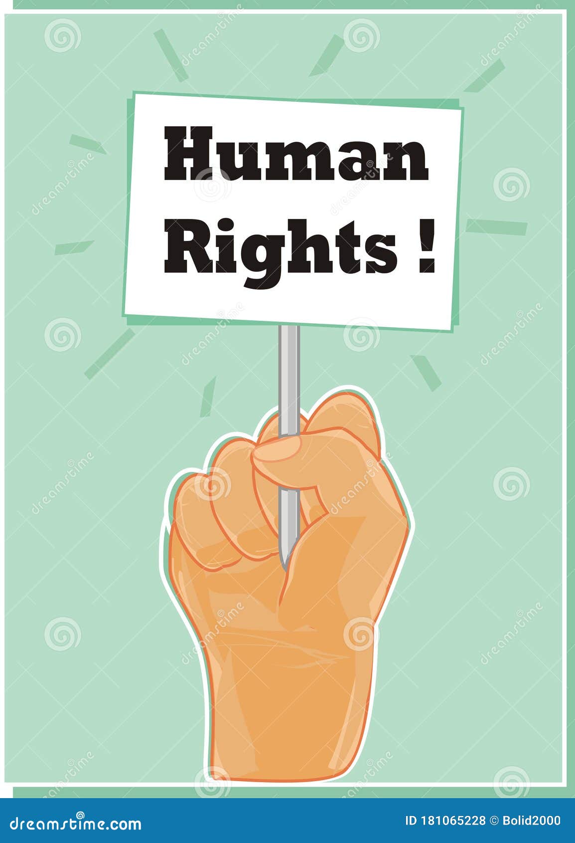 Banner with word rights stock illustration. Illustration of close ...