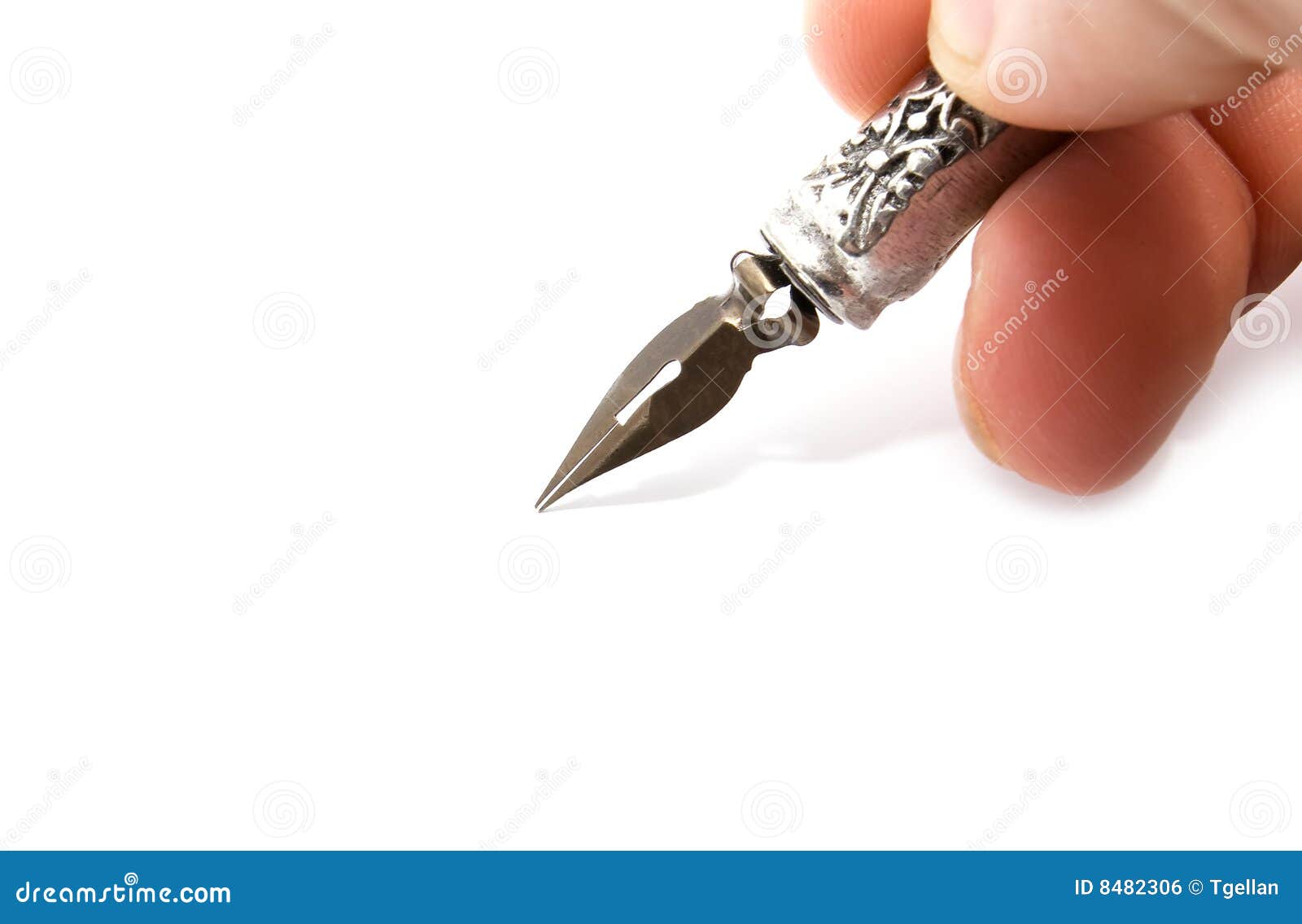 Human Hand Holding Ancient Pen Stock Photo - Image of ancient, hand ...