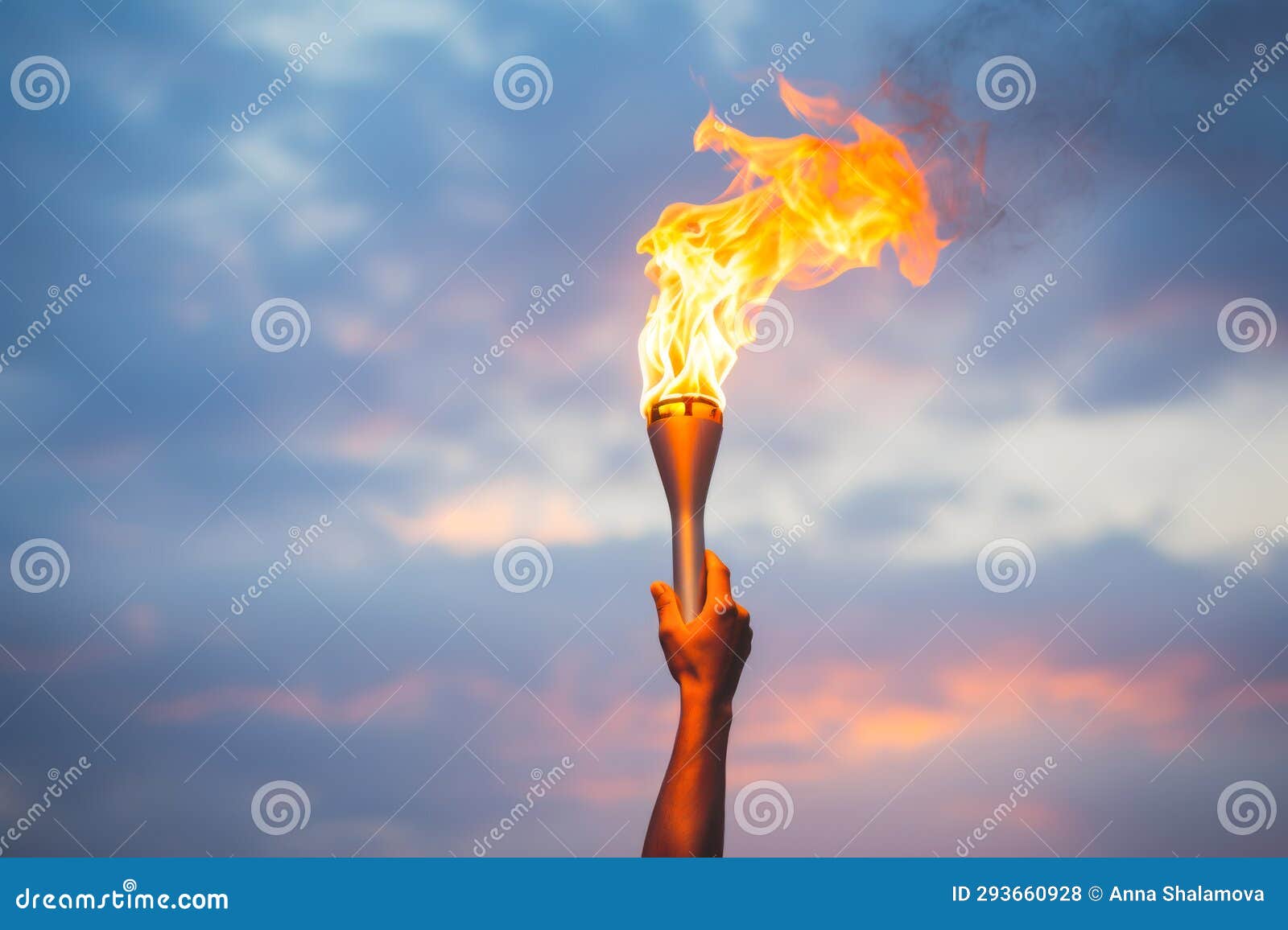 Burning Torch Icon. Championship Logo. Victory Symbol Vector ...