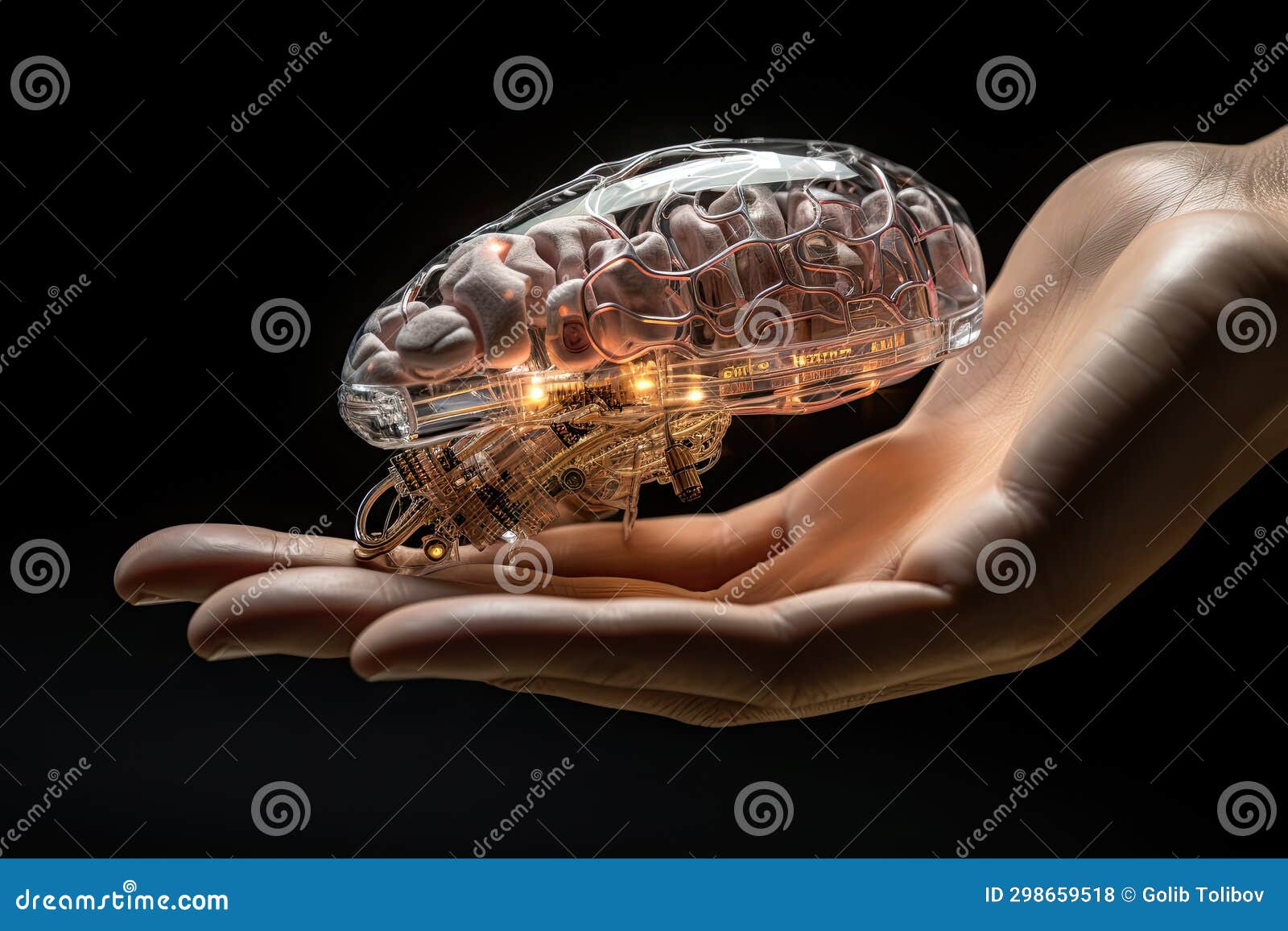 A Human Hand Holding a Crystal Object in it& X27;s Palm Stock Photo ...