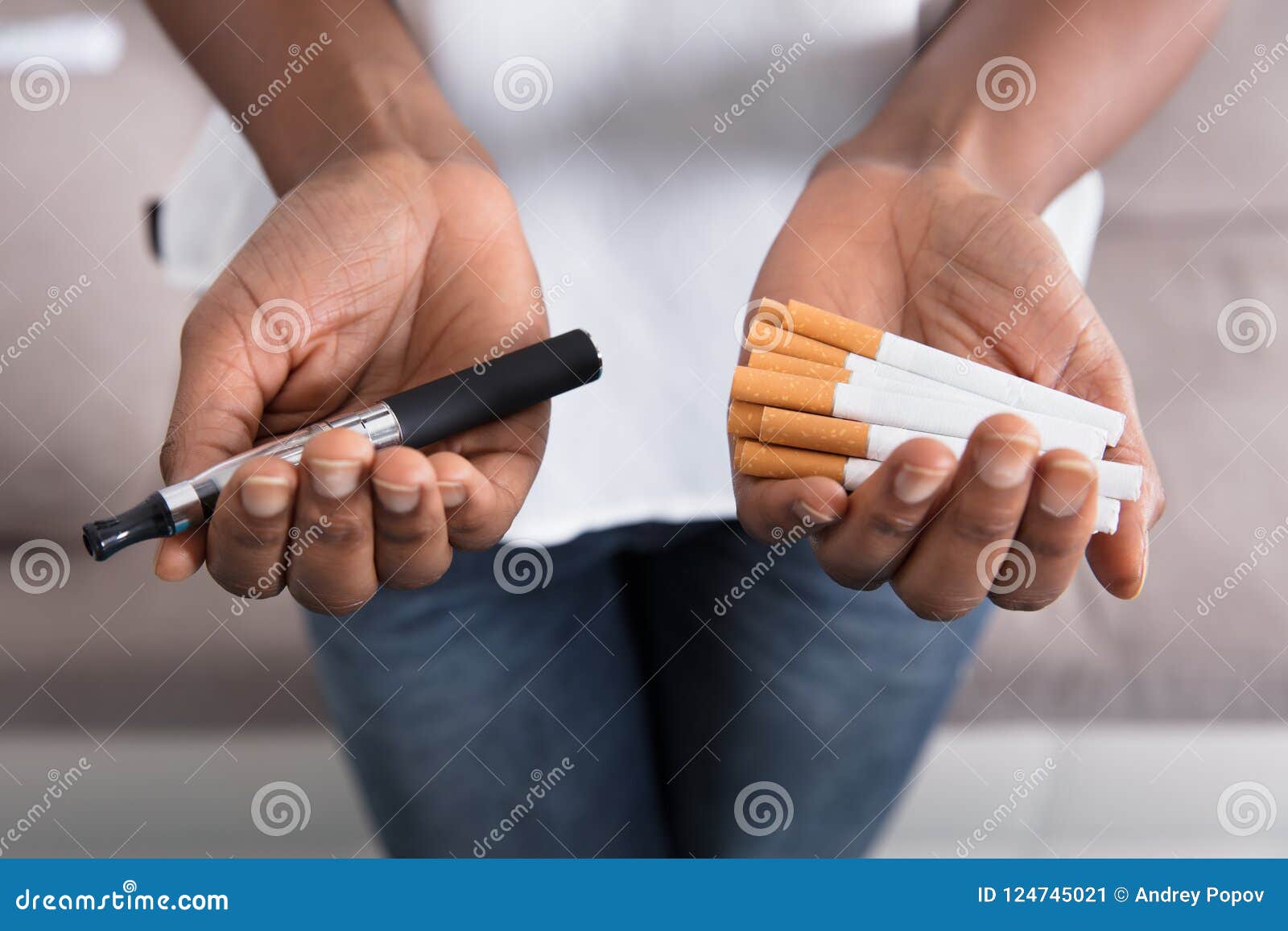 Human Hand Holding Electronic Cigarette Stock Image - Image of cigar ...