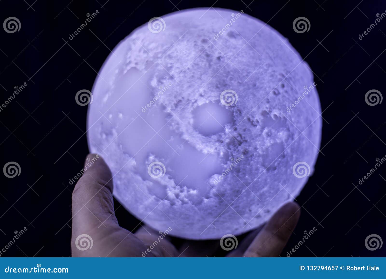 Human Hand Holding Full Moon Stock Image - Image of nature, cosmos ...