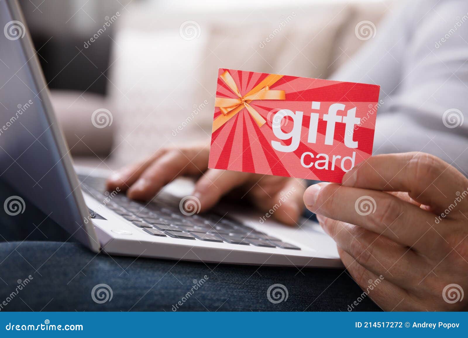 Human Hand Holding Gift Card Stock Photo - Image of businessperson ...
