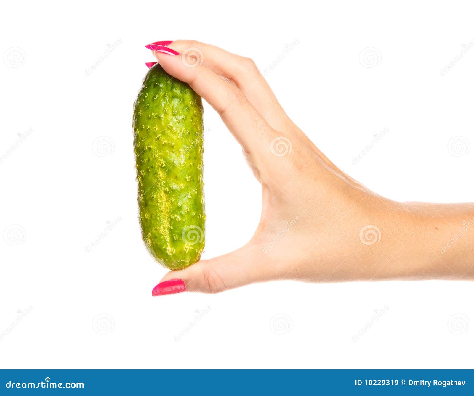 Human Hand Holding Green Cucumber Stock Image - Image of food, harvest ...