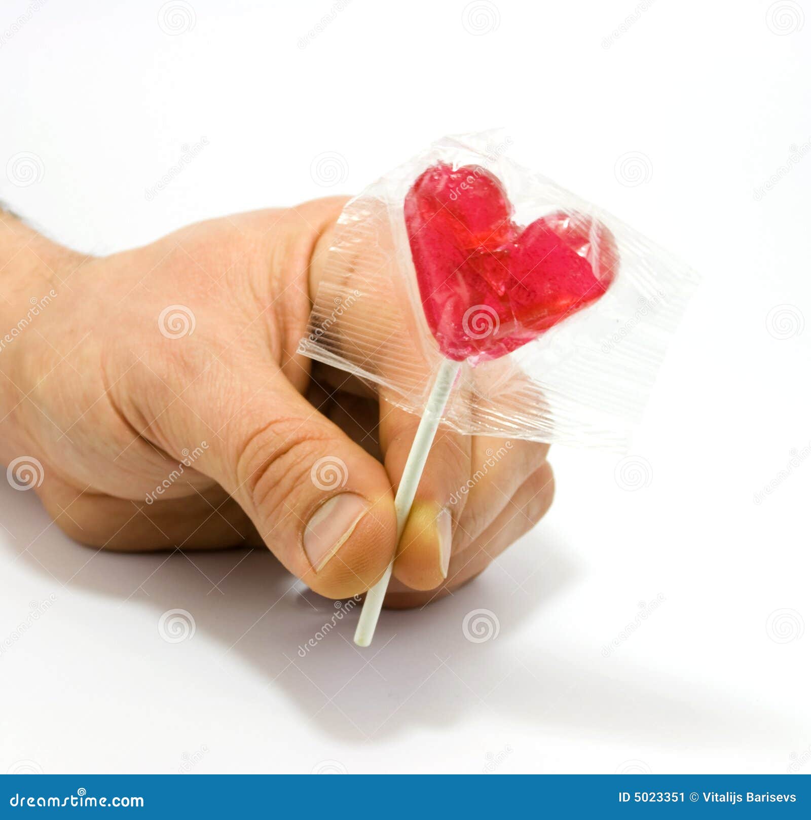 Human Hand Holding Heart Shaped Candy Stock Image - Image of isolated ...