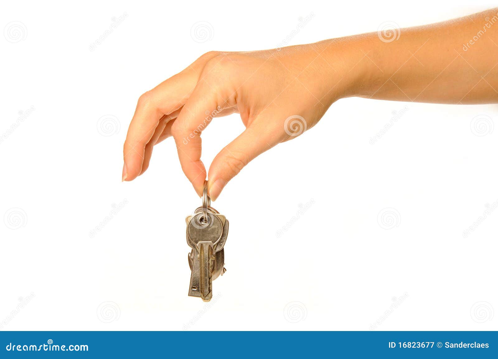 Human hand holding keys stock image. Image of giving - 16823677