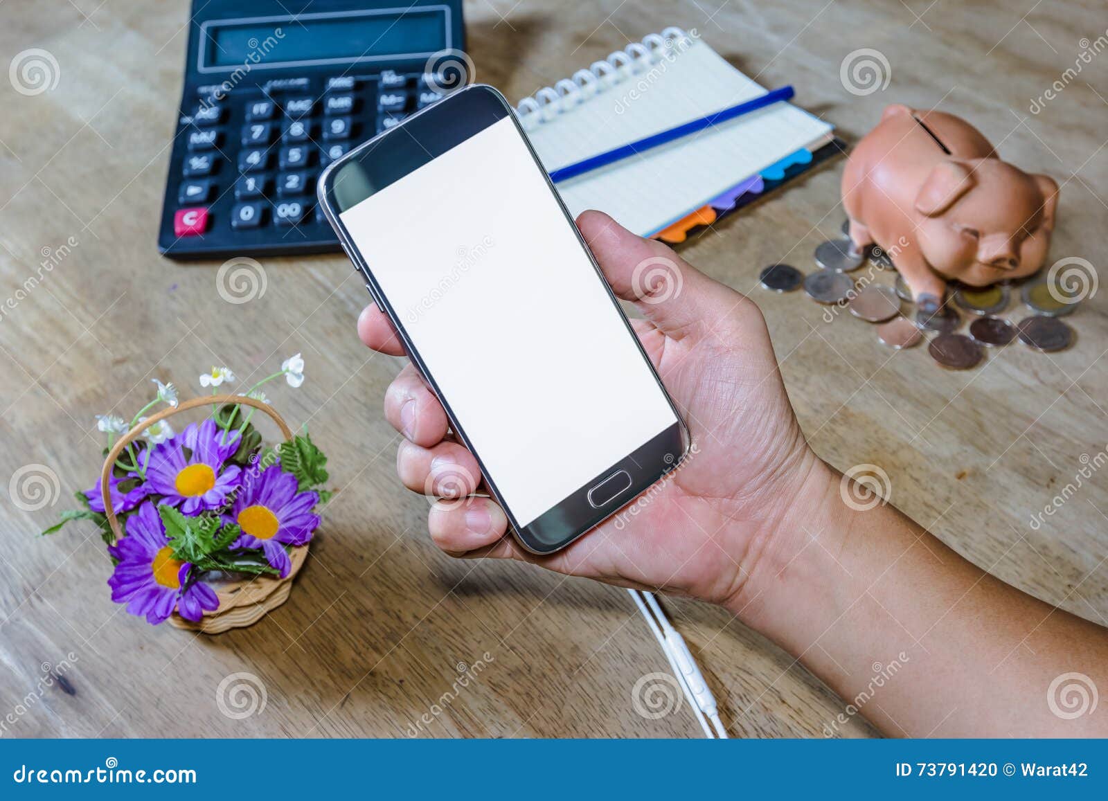 Human Hand Holding Mobile Smart Phone Stock Photo - Image of hand ...