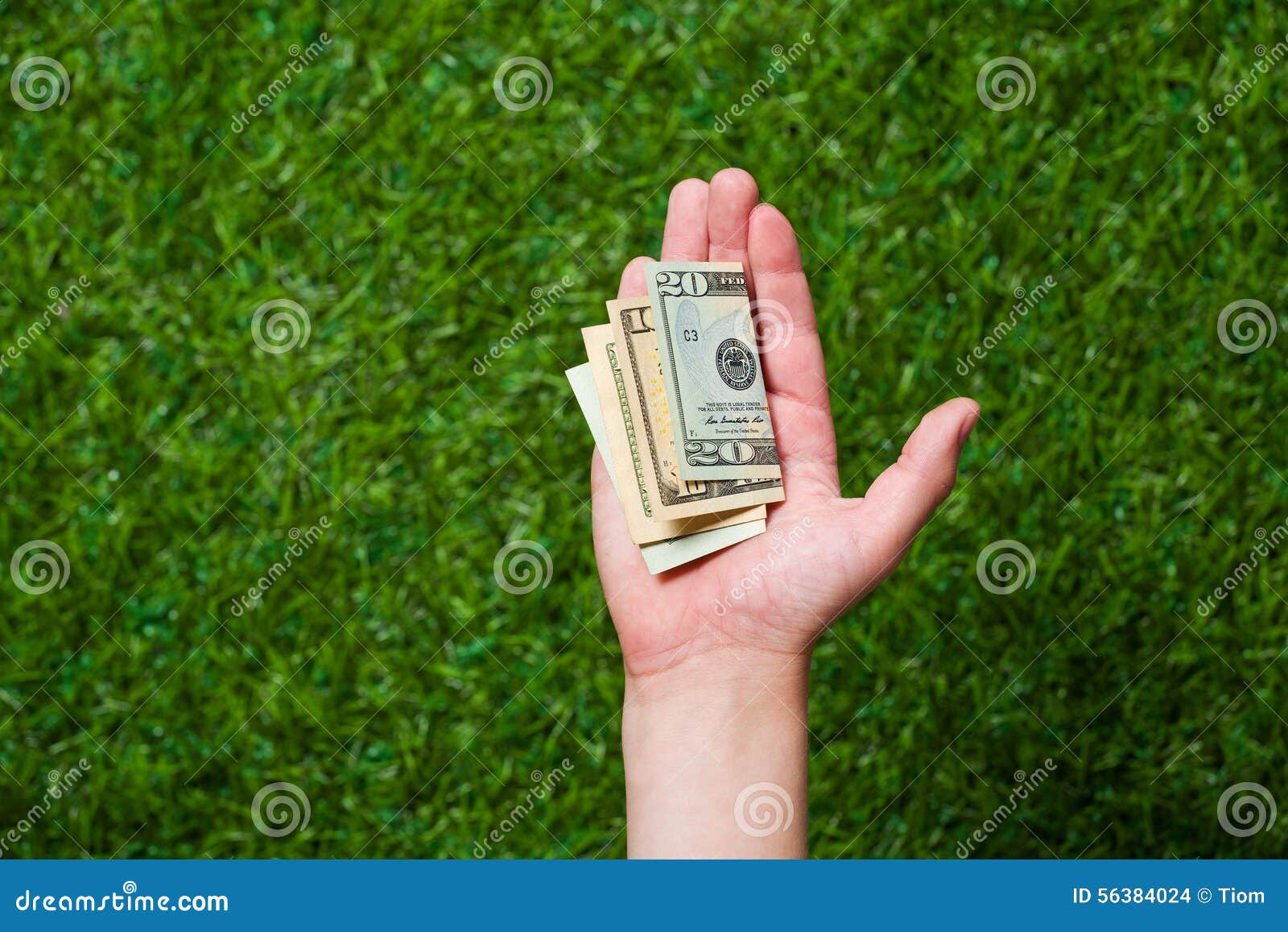 Human hand holding money stock photo. Image of child - 56384024