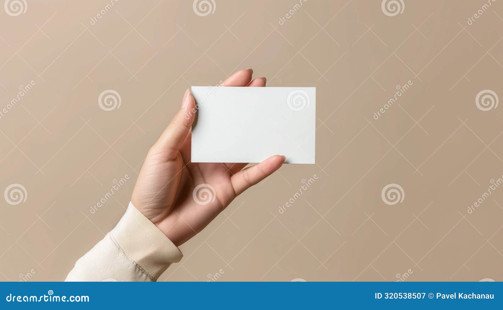 Human Hand Holding a Piece of White Paper Stock Image - Image of design ...