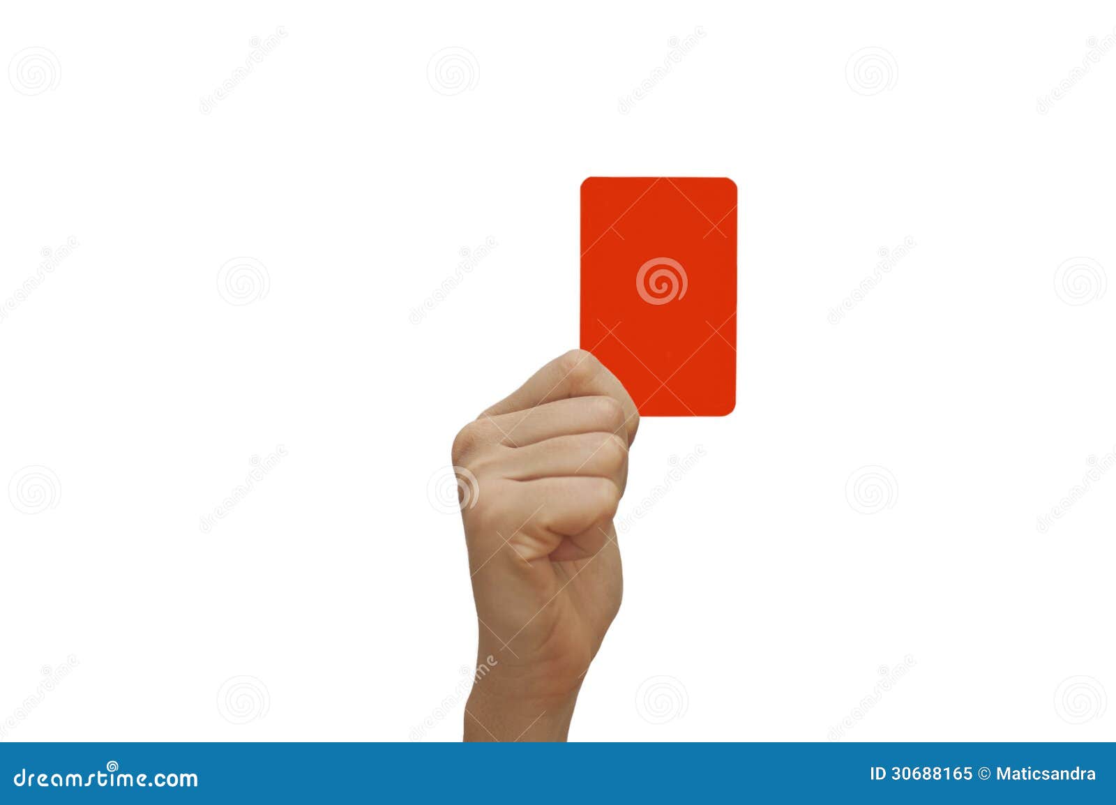 Human Hand Holding Red Card Stock Image - Image of judgment, punish ...