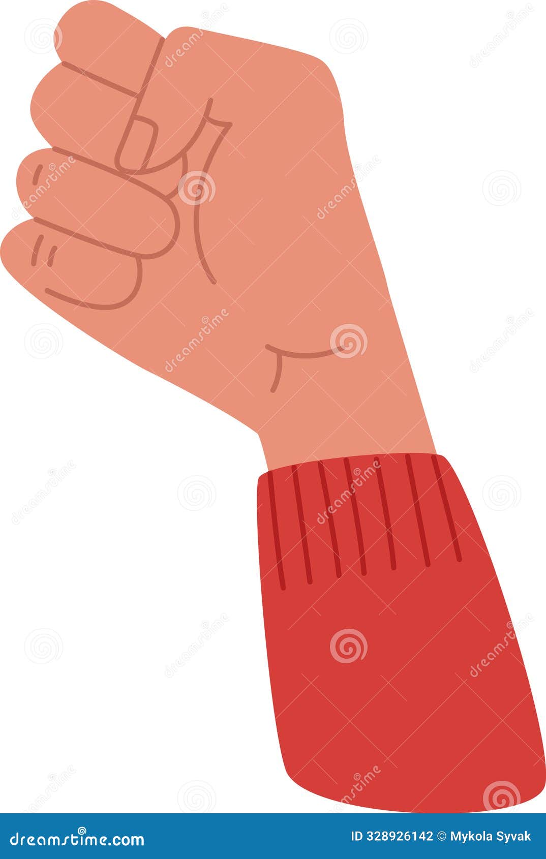 Human Hand Holding Something Stock Illustration - Illustration of ...