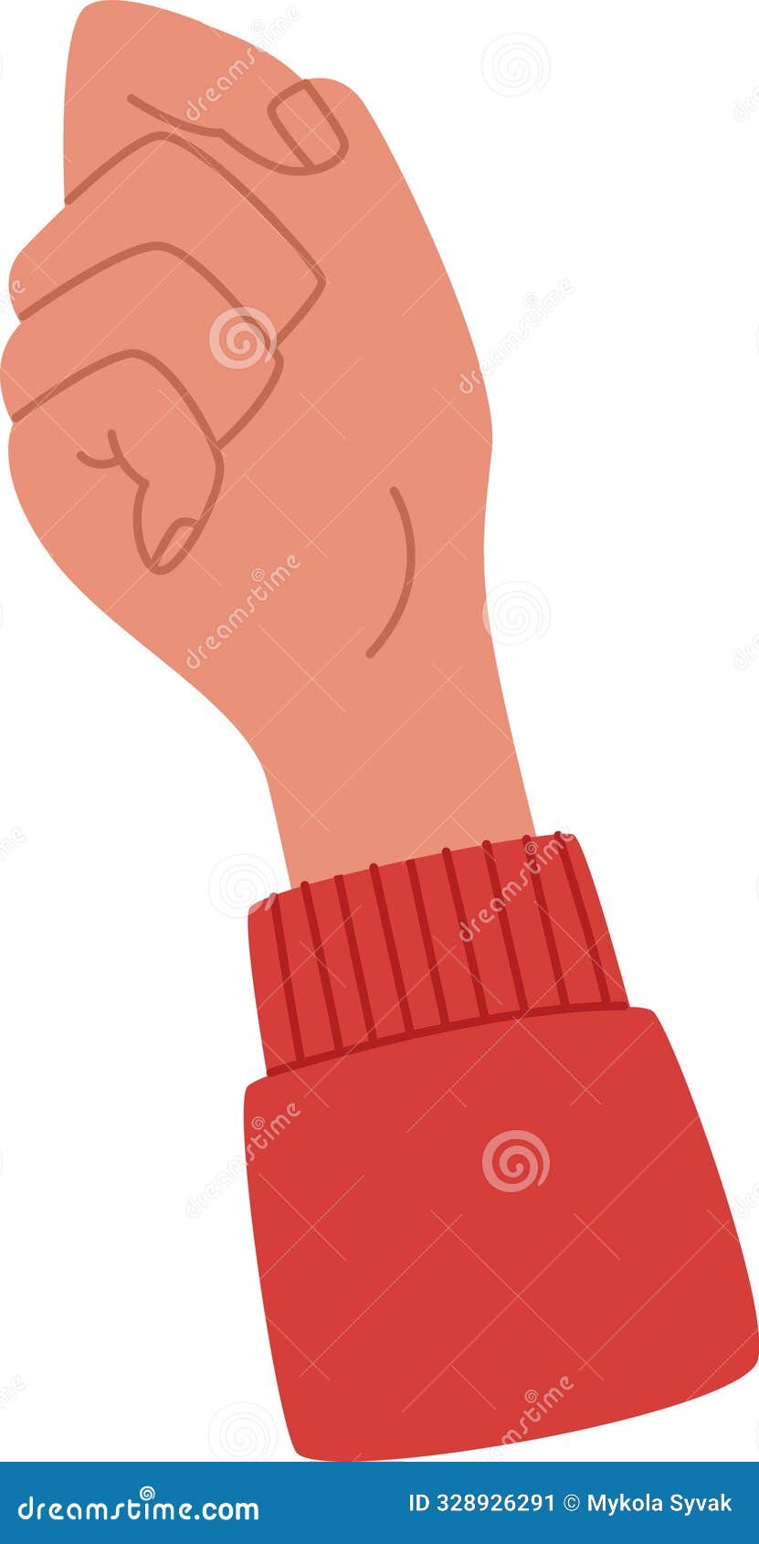 Human Hand Holding Something Stock Illustration - Illustration of hand ...