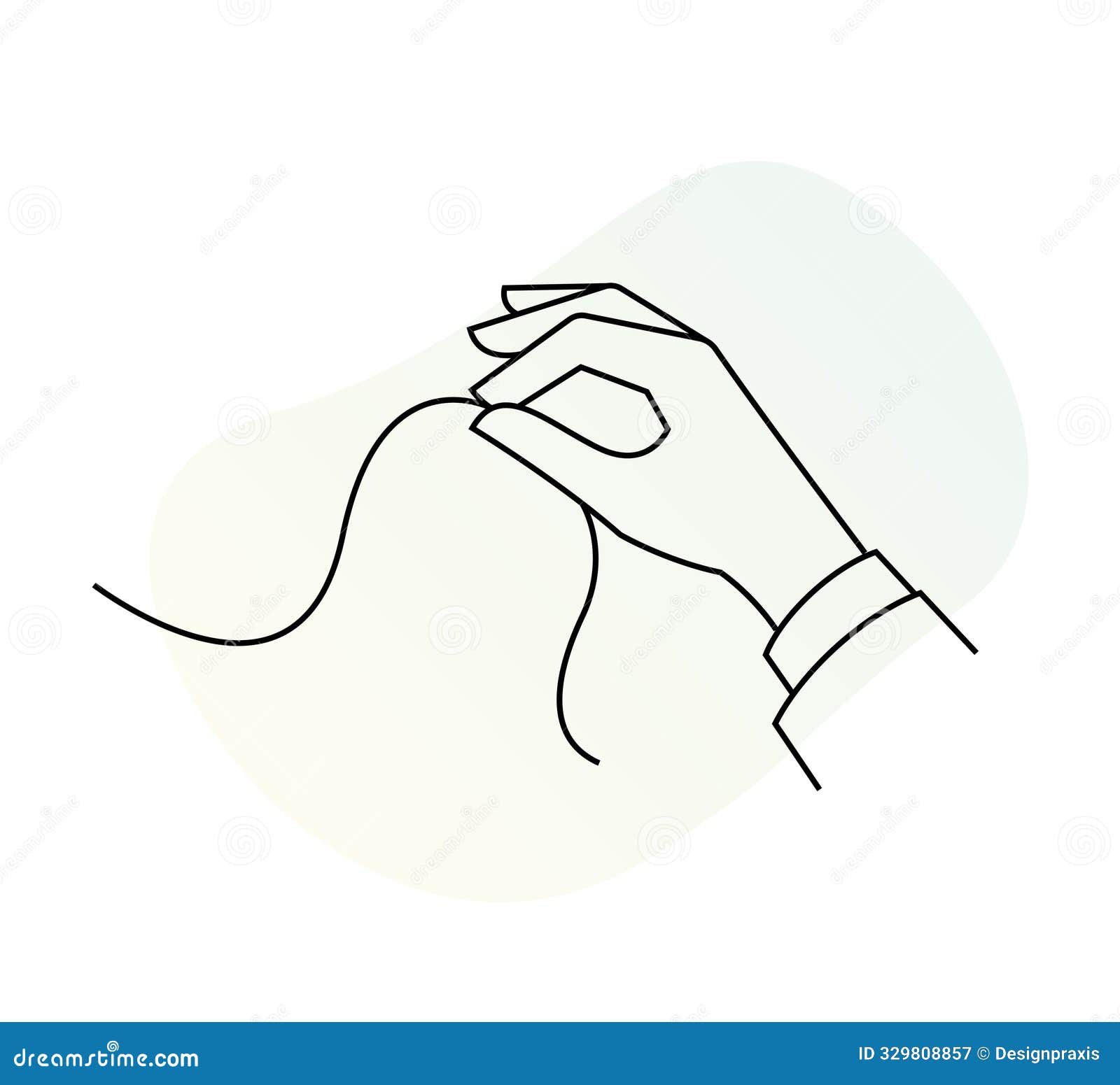 Human Hand - Holding String - Illustration Stock Illustration ...