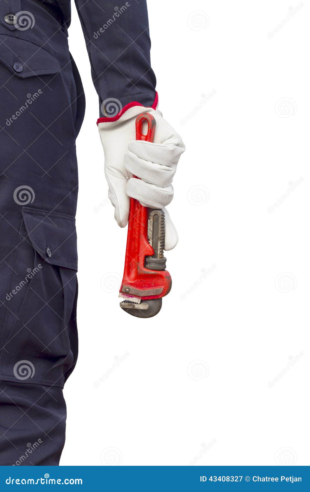 Human hand holding wrench. stock image. Image of holding - 43408327