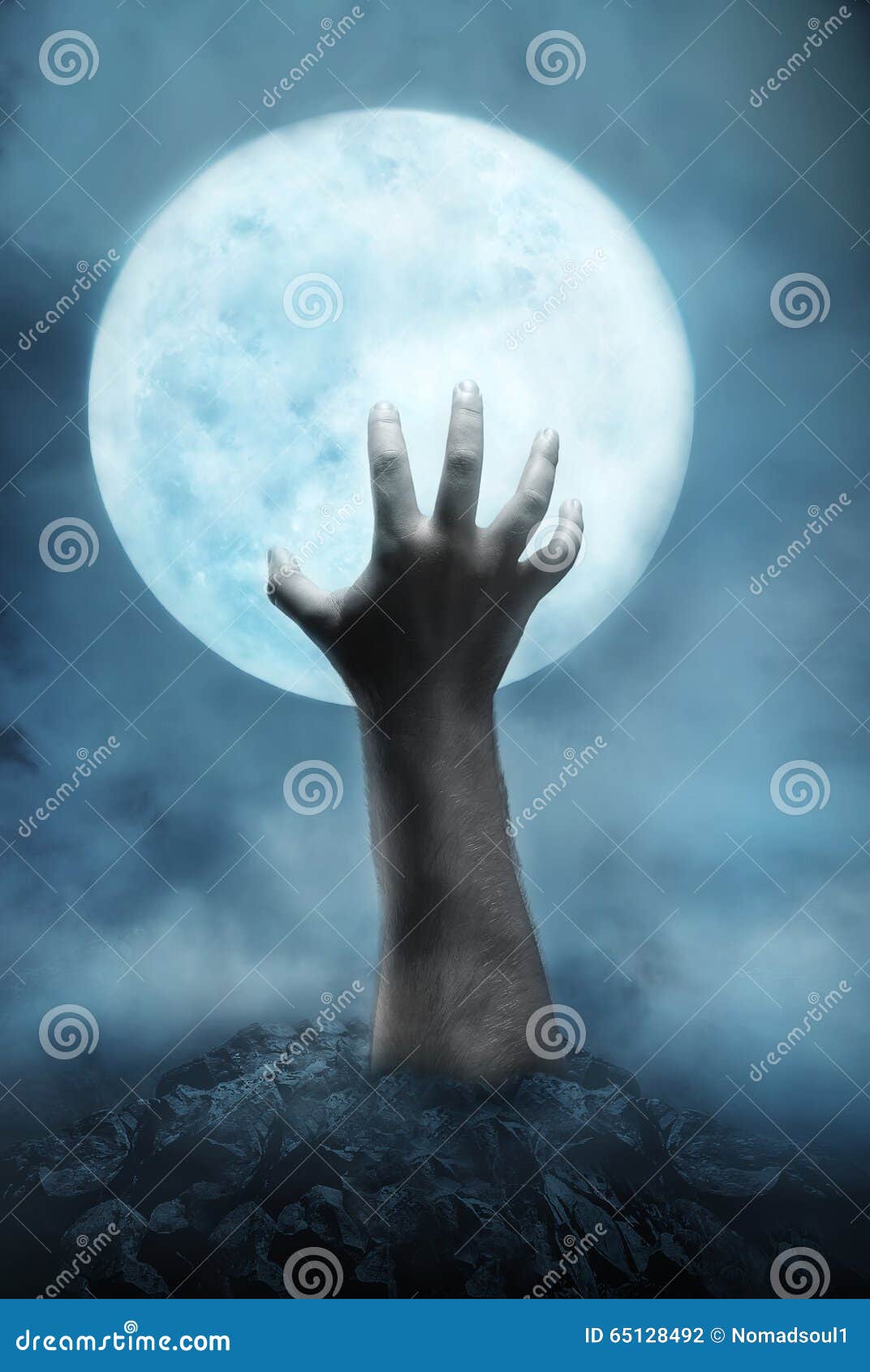 Human hand from the hole stock photo. Image of creepy - 65128492