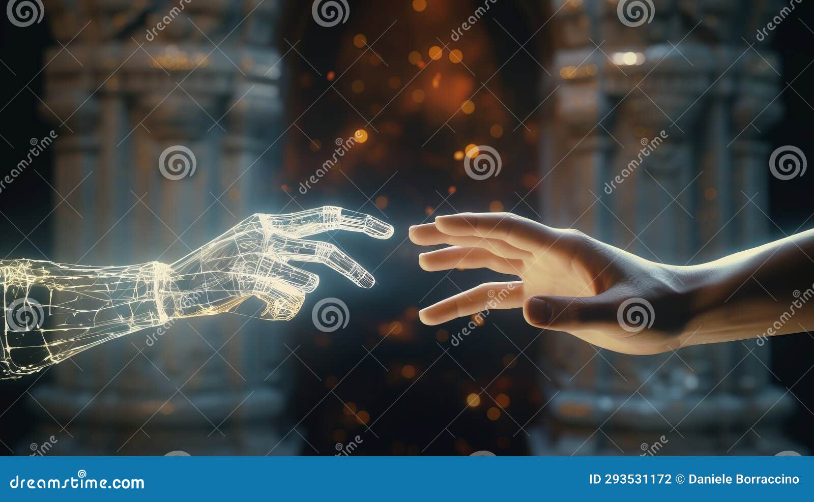 Human Hand and a Holographic Hand Touch Each Other, Coexistence of ...