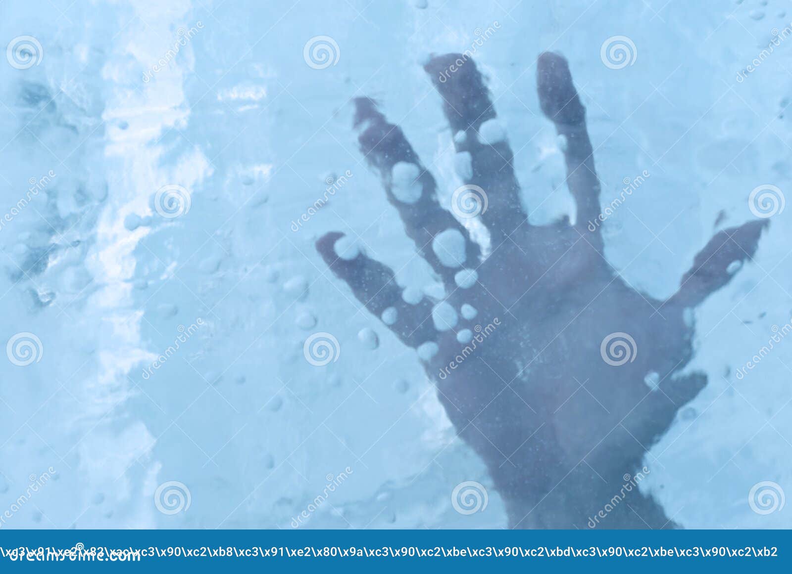 Human hand in ice stock image. Image of flower, heating - 108973885