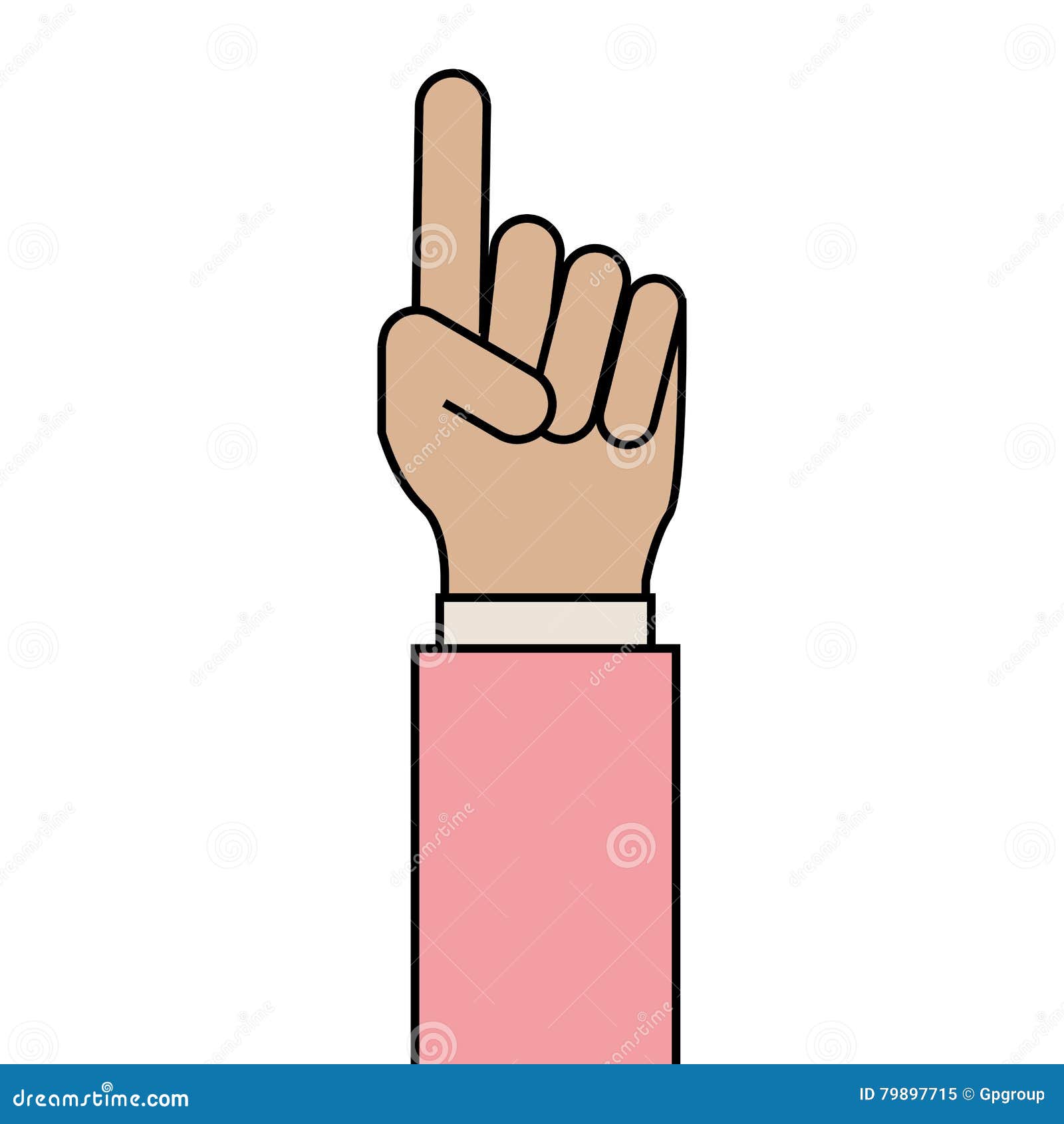 Human hand icon stock vector. Illustration of palm, icon - 79897715