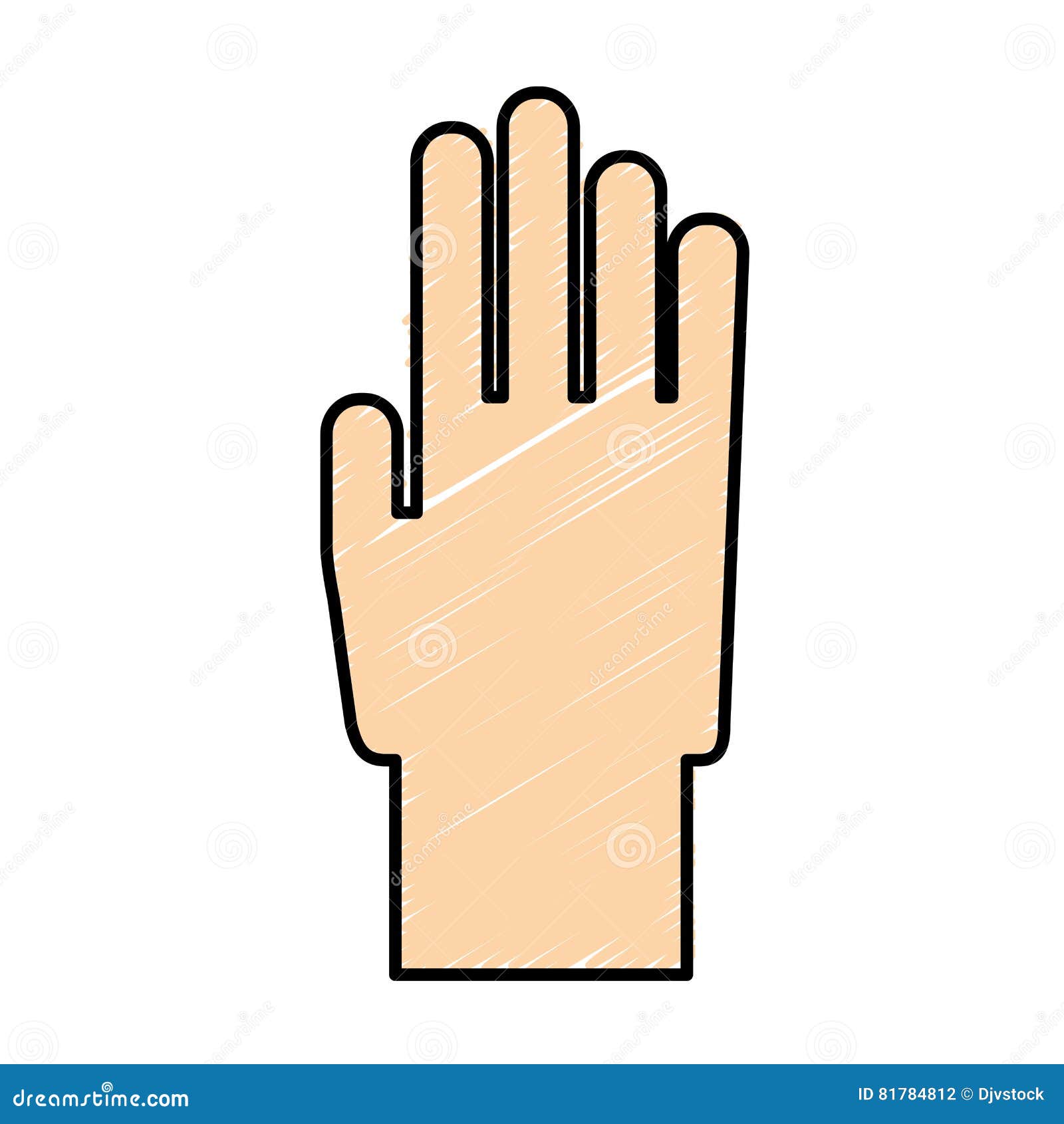 Human hand icon stock vector. Illustration of hand, gesture - 81784812