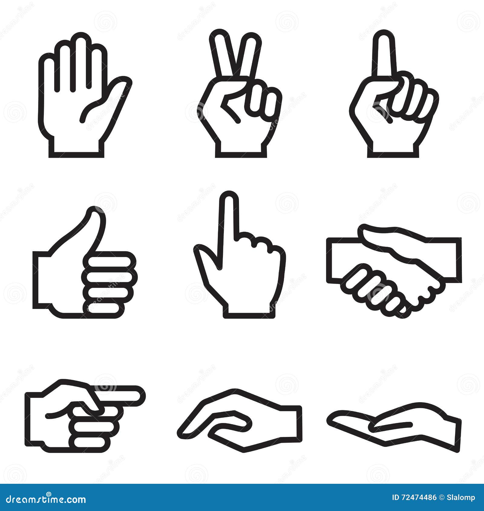 Hand Icon Vector Free Download