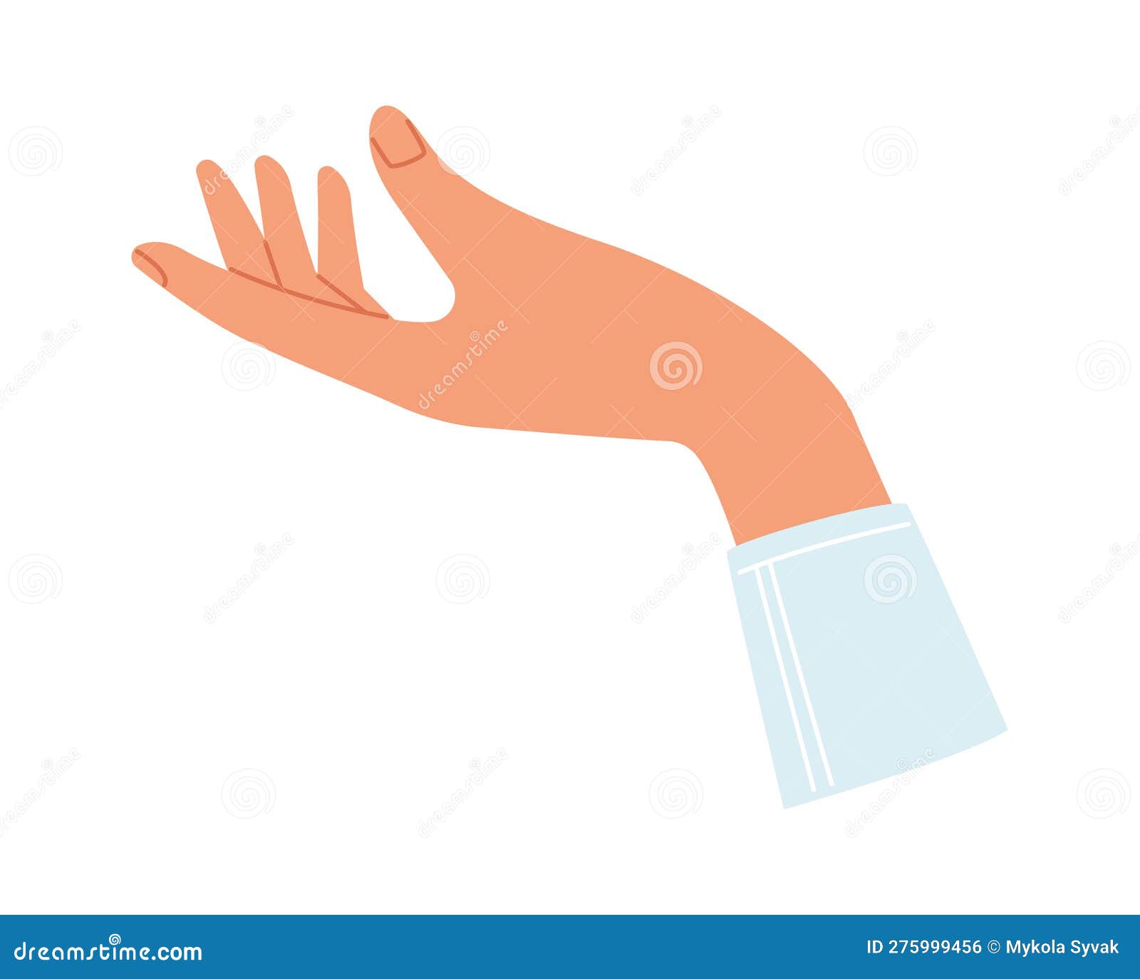 Human Hand Illustration stock vector. Illustration of communication ...